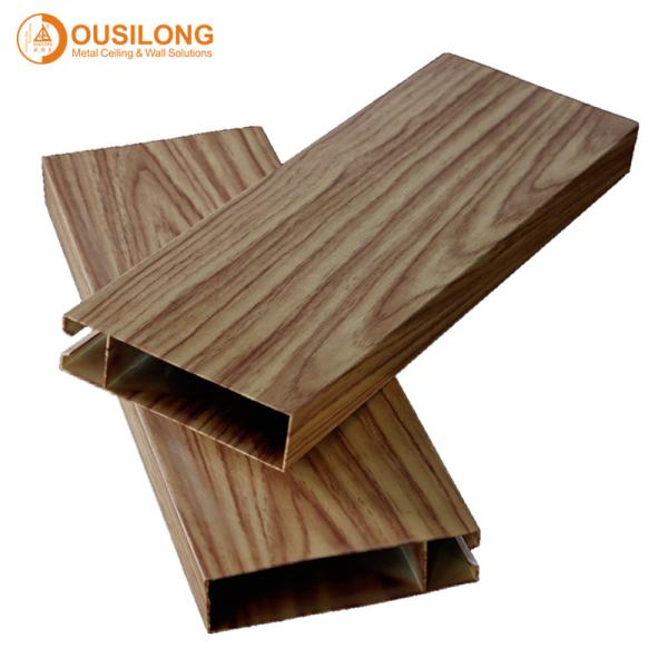 Quality Linear Aluminium Metal Drop Ceiling Tiles Metallic 0.8mm Heat Transfer Coating for sale
