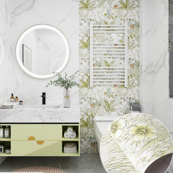 Quality Flower Plant Wallpaper for Apartment Home Decor Self-Adhesive Function Anti for sale