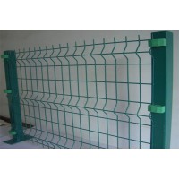 Quality 50x100mm Green PVC Coated Wire Fencing 3D Curved For Garden for sale