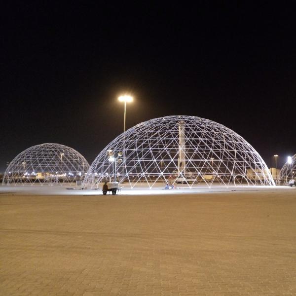 Quality Large Robust Geodesic Half Sphere Tent Events Commercial Dome Tent Weatherproof for sale