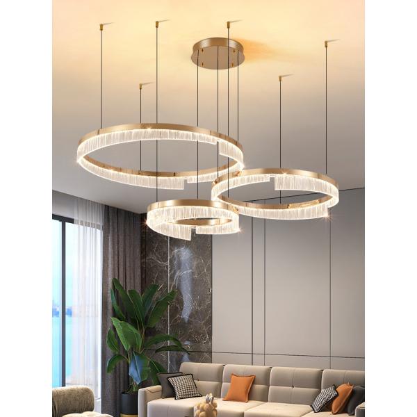 Quality Transparent PMMA Acrylic Lampshade LED Chandelier Rust Resistant for sale