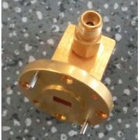 Quality 1.5 VSWR 50GHz WR22 Waveguide To Coaxial Adapter - Right Angle for sale