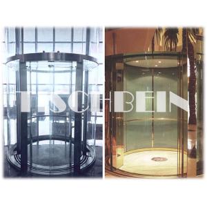 Quality 2000kg 2500kg Panoramic Glass Elevator Sightseeing Observation Lift Round Glass for sale