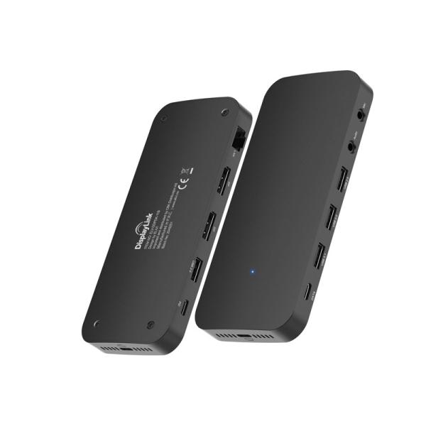 Quality Universal USB 3.0 Type A And C Dual 4K DisplayLink 6050 Docking Station Bulk for sale