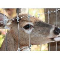 Quality Heavy Duty Fixed Knot Square Deer Mesh Fence Corrosion Resistance Easy for sale