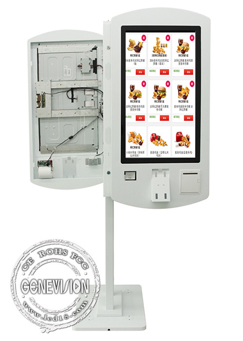 Quality Dual Screen Win10 32 Inch Capacitive Touch Screen Self Service Kiosk Macdonalds for sale