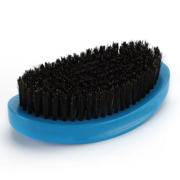 Quality Custom Logo Wooden 360 Wave Brush Medium Soft Hard Textures Curved Brush for sale