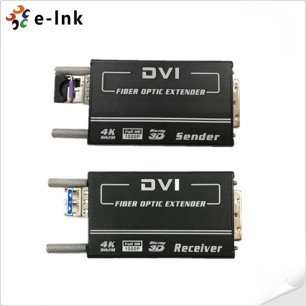 Quality Mini 4KX2K DVI Fiber Transceiver SM10-80KM Manual EDID for sale