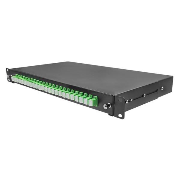 Quality 24 Ports SC/APC ODF Rack Fiber Patch Panel 1U 19 Inch Standard Frame Type Pull - for sale