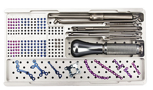 Quality Orthopedic Surgical Mini Maxillofacial Plate Instrument Set for sale