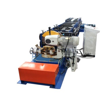 Quality PPGI / AL Downpipe Roll Forming Machine Fly Saw Cutting Gutter Rolling Machine for sale
