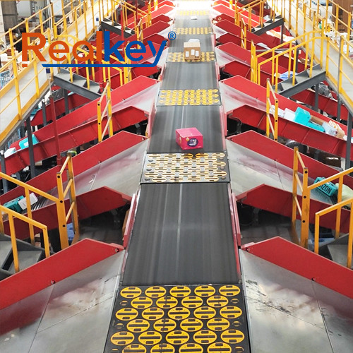 Quality Efficient Goods Classification Swivel Wheel Sorter Single / Double Sided Sorting for sale