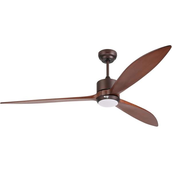 Quality 65 Contemporary Ceiling Fan Light with Voice Control and Dimmable LED Light for sale