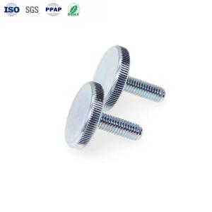 Quality M3 Knurled Thumb Screw 10.9 Grade Carbon Steel Blue Zinc 4-450mm for sale