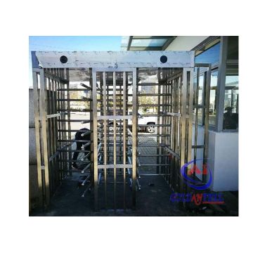 Quality Double Lane Full Height Turnstile Gate With RFID Card / Face Recognition For for sale