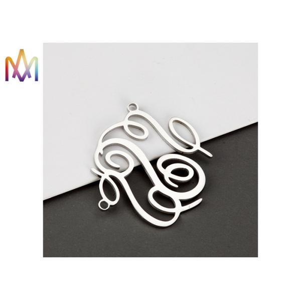 Quality Baroque Style A-Z Alphabet Hollow SS DIY Metal Charms for sale