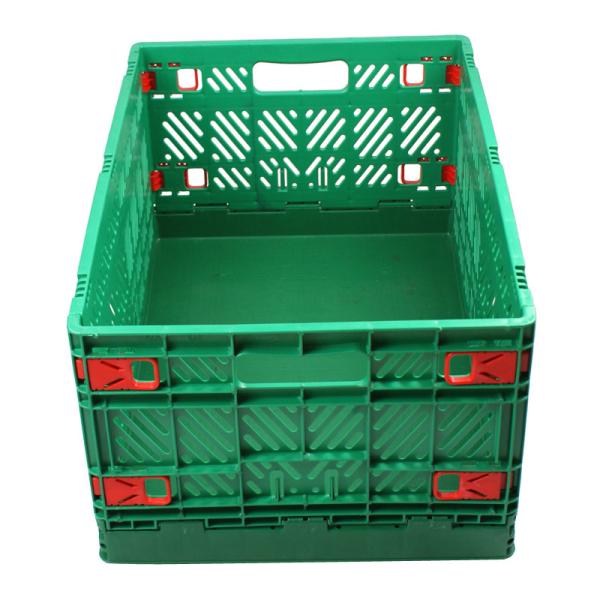 Quality Recyclable HUADING Folding Plastic Crates for Vegetables and Fruits Produce for sale