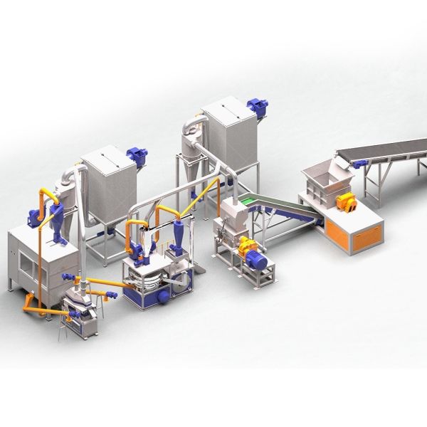 Quality Advanced Solar Panel Recycling Production Line Photovoltaic Cell Crushing Separating Machine for sale