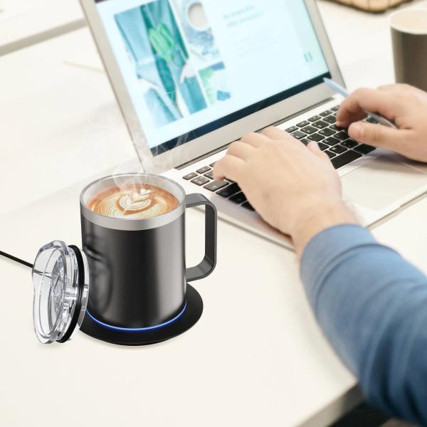 Quality Desktop Intelligent USB Self Warming Coffee Cup Travel Mug OEM for sale