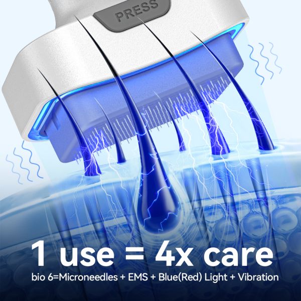 Quality Electroporation Microneedle Stamp Roller with Blue & Red Light Dual Phototherapy for sale