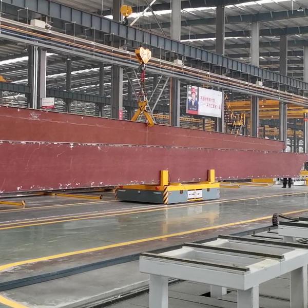 Quality 20 Tons Concrete Mould Rail Transfer Trolley Using In Painting Workshop ISO9001 for sale