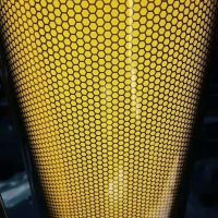 Quality Graphic Honeycomb Reflective Vinyl Sheets Sheeting Rolls Material with Yellow for sale