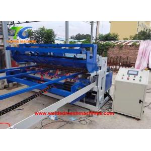 Quality 3200mm Width Green Fence Mesh Welding Machine 12.7*76.2mm Mesh 5.5T for sale