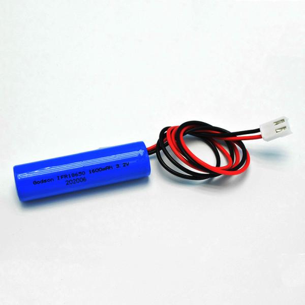 Quality Cylindrical Fire Exit Light Batteries LiFePO4 IFR18650 1600mAh 3.2V for sale