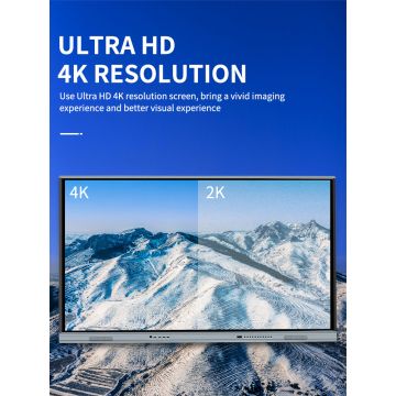 Quality 32G EMMC Touch Screen Monitor Interactive Whiteboard 65 inch, Android 9, for sale