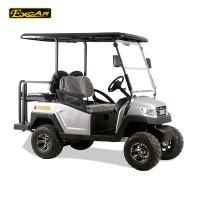 Quality Silver EXCAR 48 Voltage 275A Electric Golf Car 4 Wheel Electric Golf Cart for sale
