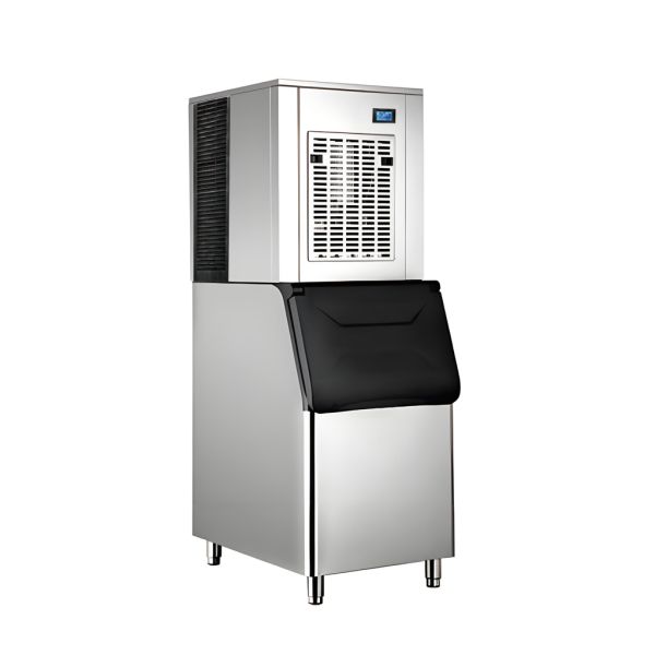 Quality Large Capcity Nugget Ice Machine, Modular Type Nugget Chewable Ice Machine with Ice Bin for Commercial Use for sale