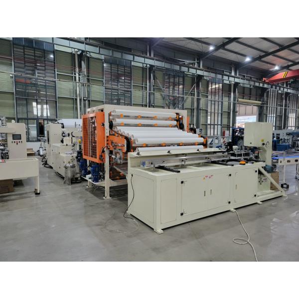 Quality 12 Rolls Bundle Lamination Small Toilet Tissue Paper Roll Making Machine for sale