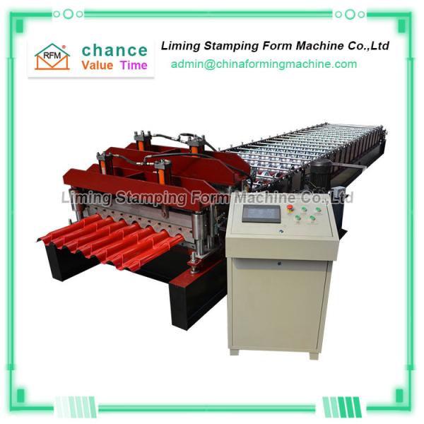 Quality 7.5kw Roof Tile Manufacturing Machine , 5t Steel Profile Roll Forming Machine for sale
