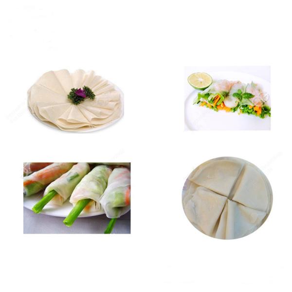 Quality Square Round Egg Spring Roll Samosa Sheet Making Machine for sale
