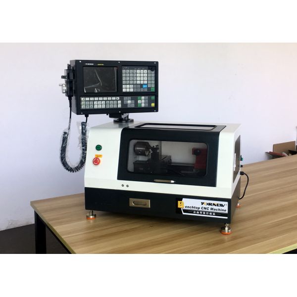 Quality YORNEW Desktop CNC Lathe Machine, education cnc, vocation cnc, hobby cnc, diy cnc for sale