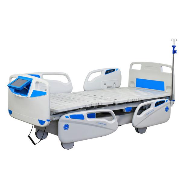Quality Motorized ICU Hospital Bed 8function With Weighing Scale Electric Fine durable medical equipment patient hospital bed for sale