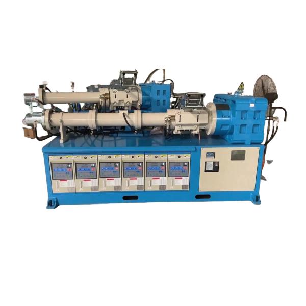 Quality PLC Automatic Temperature Control Cold Feed Silicone Extruder / Rubber Extruder For Can Produce Silicone Strips Rubber Wipers for sale