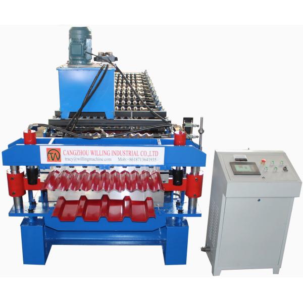 Quality Double Deck Ppgi Roof Sheet Making Machine Plc Control for sale