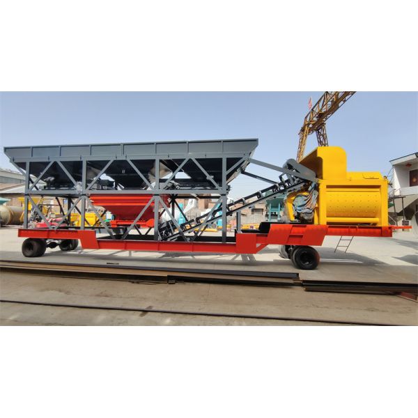 Quality YHZS75 Modular Concrete Mixing Plant 127kw Compact Concrete Batching Plant for sale