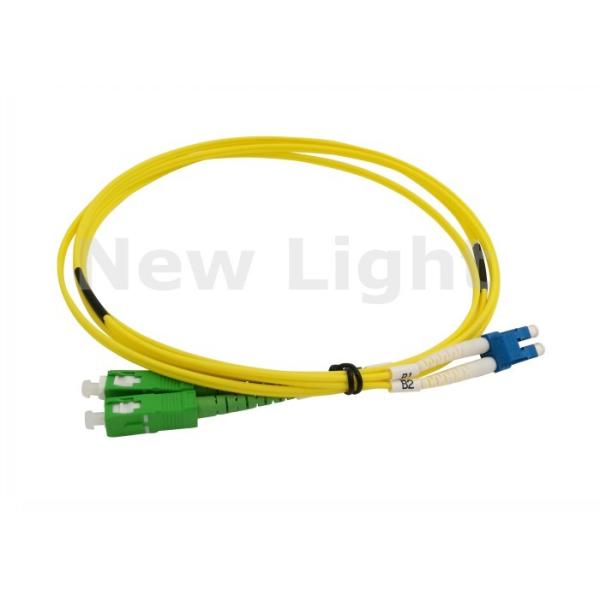 Quality Low Insertion Loss SC-LC Fiber Optic Patch Cord 3 Meter Length for CATV and Data for sale
