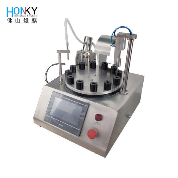 Quality 2400 BPH Cosmetic Ampoule Filling Machine with Ceramic Pump and Desktop Design for sale