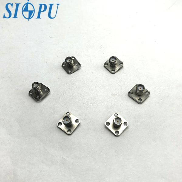 Quality SMA Female RF Coaxial Connector – Slotted, Flange Mount Socket, 18GHz for sale