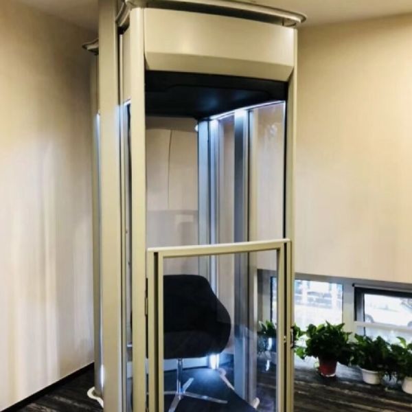 Quality Customized Round Capsule Elevator for Home – 2-Floor Design with Compact Cabin Size for sale