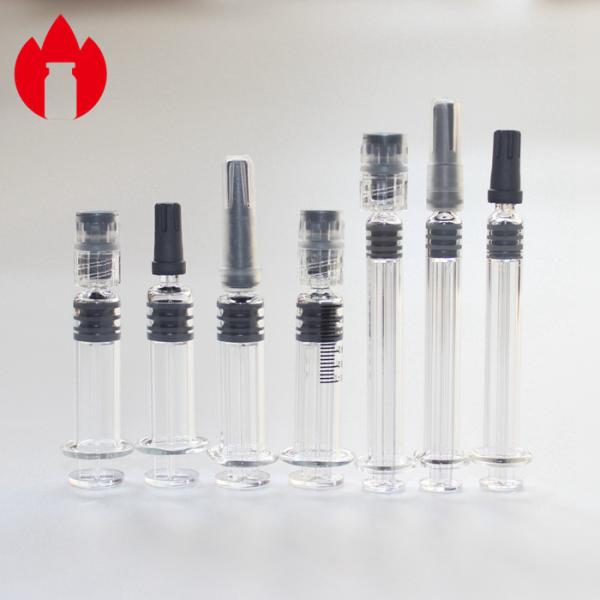 Quality Cosmetic Luer Lock Syringe , 1Ml Prefilled Syringe 5.0 Neutral Borosilicate Glass Material for sale