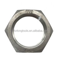 Quality 7/16-20 Hex Jam Nut Thin Nut Stainless Steel Hexagon Natural Finish for Wide for sale