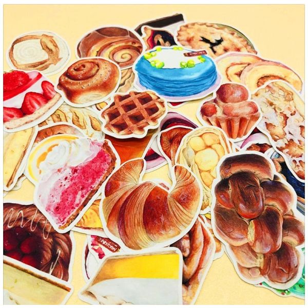 Quality SGS Bakery Bread Hand Account Sticker Kiss Cut And Die Cut Sticker 1.5Inch for sale