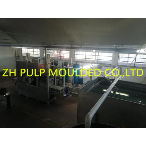 Quality Biodegradable Bagasse Pulp Production Line , Bagasse Plate Machine 440V for sale