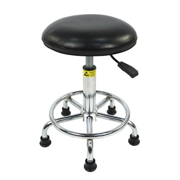 Quality Customizable 20 Inches PU Leather Chair Antistatic Lab Chair 300lbs for sale