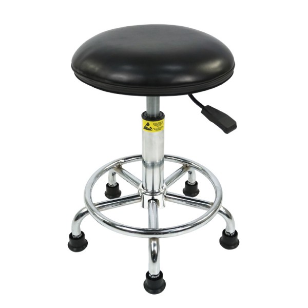 Quality Customizable 20 Inches PU Leather Chairs Antistatic Lab Chair 300lbs for sale