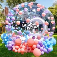 Quality Hotel Entertainment Equipment Shopping Mall Pink Inflatable Bubble House with for sale